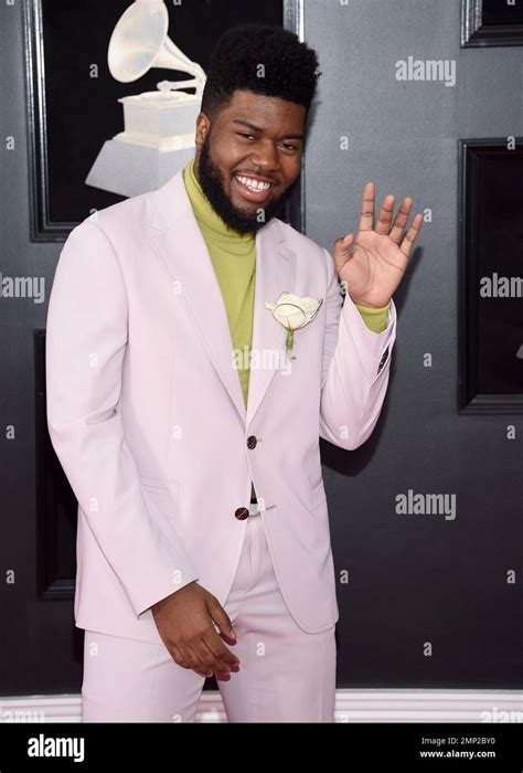 Khalid Arrives At The 60th Annual Grammy Awards At Madison Square Garden On Sunday Jan 28