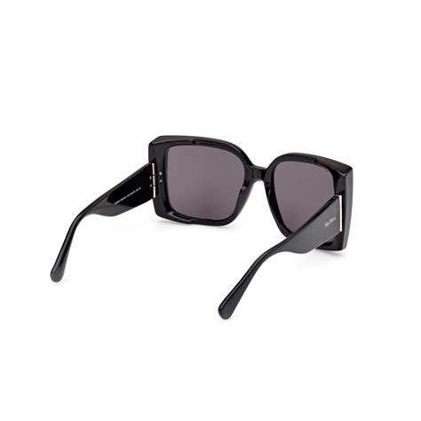 Max Mara Mm 0131 01a Shiny Black Sunglasses Woman