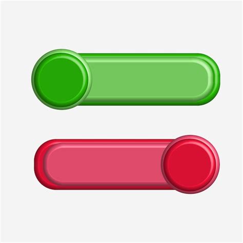 Premium Vector Switch Button 3d Vector