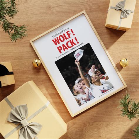 News And Observers Nc State Womens Basketball Wolf Pack Front Page Wal Pediment Publishing