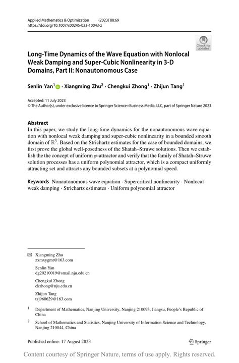Long Time Dynamics Of The Wave Equation With Nonlocal Weak Damping And