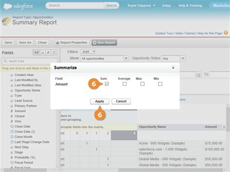 Create A Matrix Report Customguide