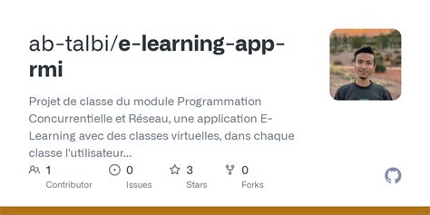 Github Ab Talbie Learning App Rmi Projet De Classe Du Module Programmation Concurrentielle