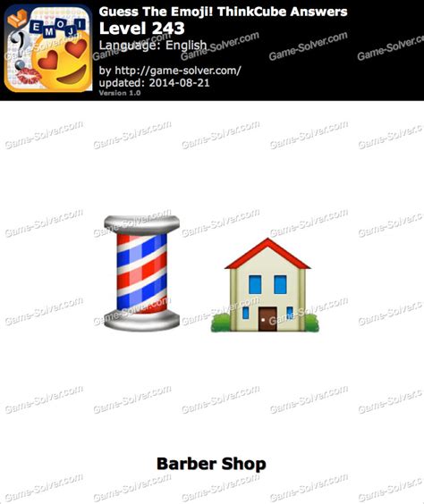 Guess The Emoji ThinkCube Level 243 Game Solver