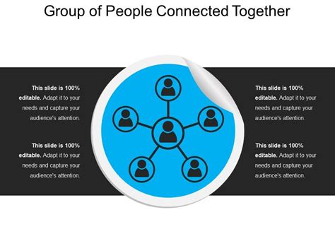 Group Of People Connected Together Templates PowerPoint Slides PPT Presentation Backgrounds