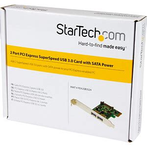 St Pexusb S Pcie Card Port Usb Optional Low Profile At Reichelt Elektronik