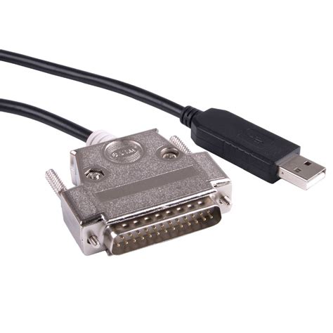 FTDI Chip Usb To RS232 25 Pin DB25 Male Connector Serial Adapter Cable AMSAMOTION