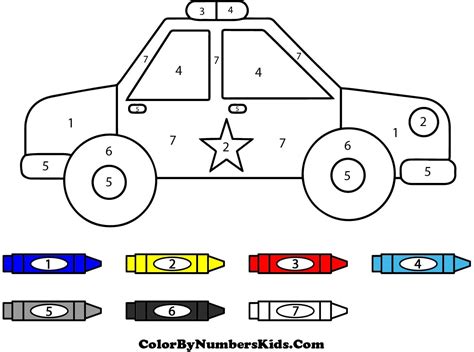 How To Draw Car With Numbers