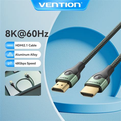 Vention Hdmi 2 1 Cable 8k 60hz High Speed 3d Hdmi To Hdmi Cable Dolby Vision 48gbps For Computer