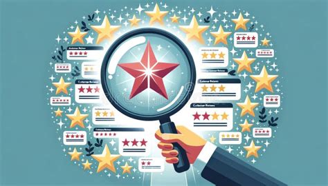 Giant Magnifying Glass Hovering Over Customer Reviews Ai Generated