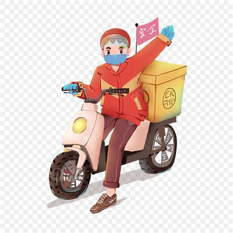 전염병 음식 일러스트 배달의 비접촉식 배달 감염병 유행 바이러스 폐렴 Png 일러스트 및 Psd 이미지 무료 다운로드 Pngtree