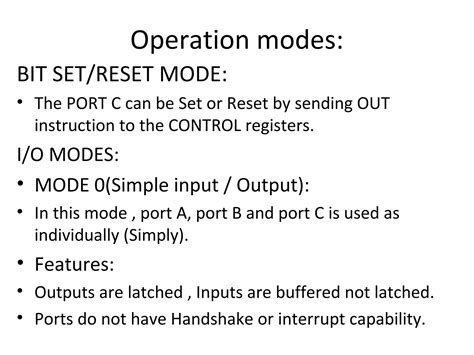 Programmableperipheralinterface 8255 Ppt Ppt Computer Peripherals