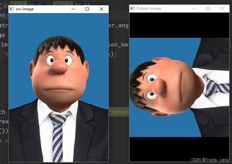 opencv 图像旋转和平移 数学和代码原理详解 opencv trump yang 开放原子开发者工作坊