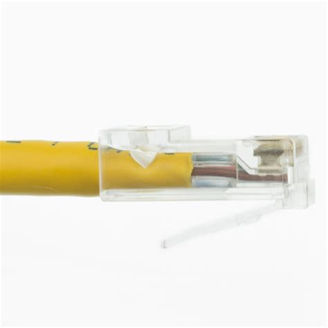 Cat6 Yellow Copper Ethernet Cable Bootless 7ft
