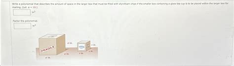 Solved Mailing Let A103factor The Polynomial3