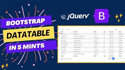 How To Implement Data Table Easiest Way Datatable Plugin Implement Website Bootstrap