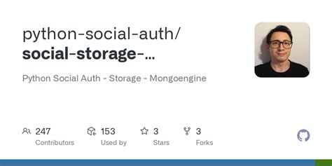 Github Python Social Authsocial Storage Mongoengine Python Social Auth Storage Mongoengine