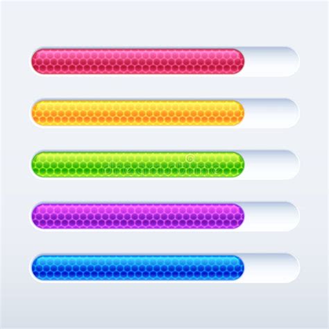 Barra del progreso ilustración del vector Ilustración de gris 14841590