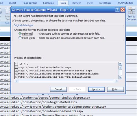 Almost Automatically Reveal A Sites Directory Structure Using Excel