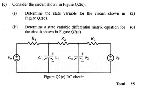 solved c consider the circuit shown in figure q2 c i