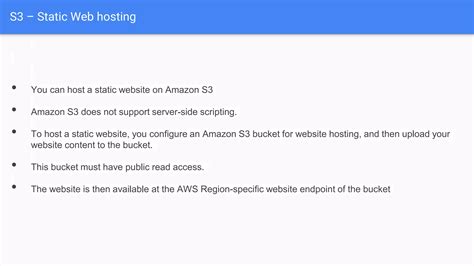 AWS Simple Storage Service S PPTX Cloud Computing Internet