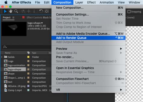 How To Export After Effects With Transparent Background AEJuice