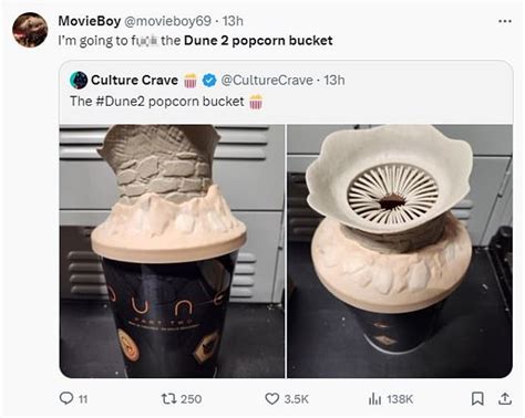Film Fans Are Left Horrified By Dune 2 Promotional Popcorn Bucket That Looks Just Like A Raunchy