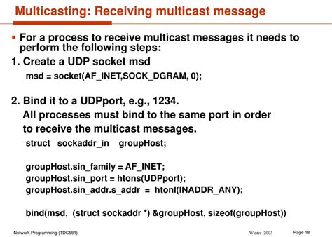 PPT TDC561 Network Programming PowerPoint Presentation Free Download ID 4364381