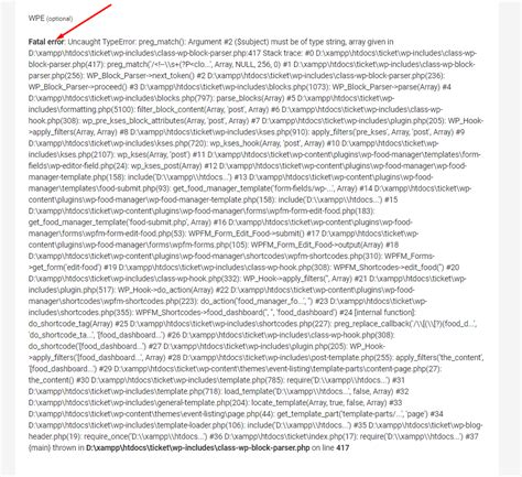 Fatal Error Message Is Display · Issue 172 · Wpfoodmanagerwp Food Manager · Github