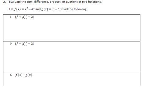 Solved Evaluate The Sum Difference Product Or Quotient Chegg