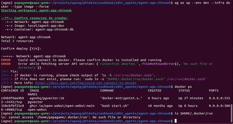 failed to start workspace due to docker issue general agno