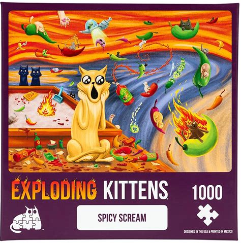 Exploding Kittens Puzzle Spicy Scream Pieces SOLVE IT AND ESCAPE