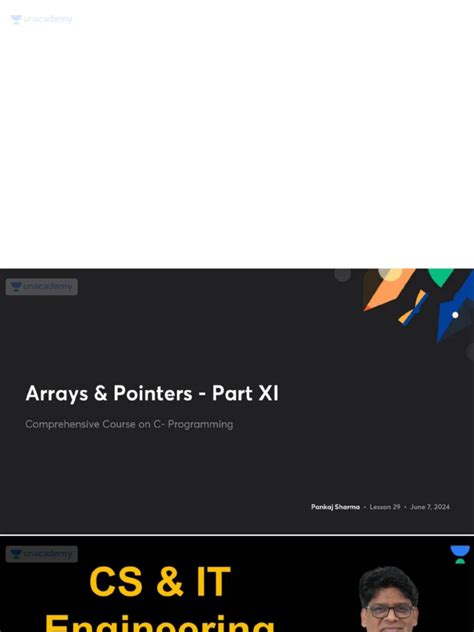 Arrays Pointers Part Xi With Anno Pdf