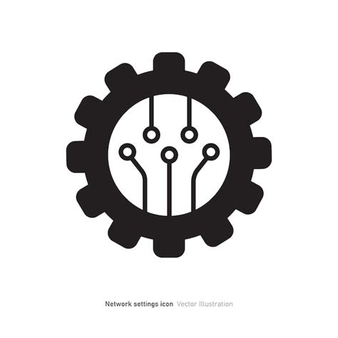 Premium Vector Network Settings Icon Design Vector Illustration