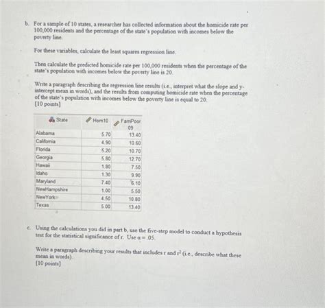 Solved This Problem Has Three Parts Worth 10 Points Each Be
