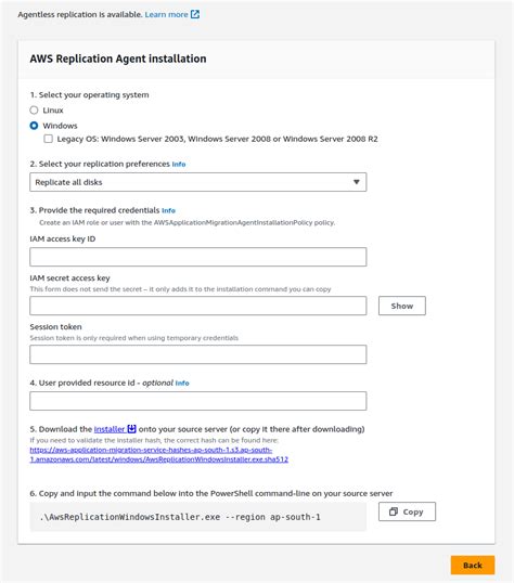 Migrate Azure Windows Vm To Aws Windows Ec2 Using Aws Application