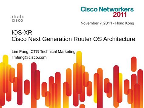 PDF IOS XR Cisco Next Generation Router OS Architecture DOKUMEN TIPS