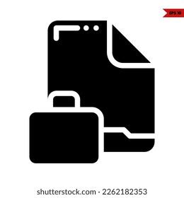 Illustration File Glyph Icon Stock Vector Royalty Free Shutterstock