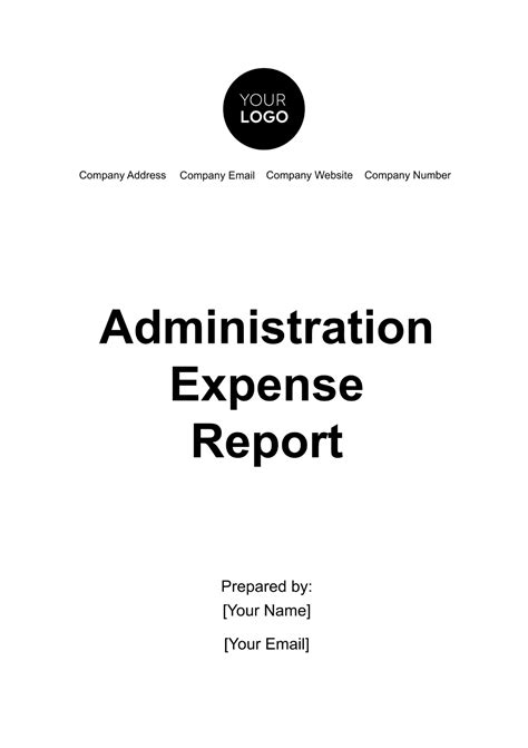 Free Expense Templates Editable And Printable