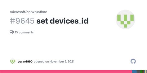 set devices id · issue 9645 · microsoft onnxruntime · github