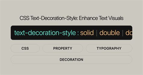 Css Text Decoration Style Enhance Text Visuals