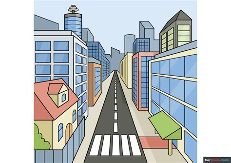 How To Draw Perspective Buildings Step By Step
