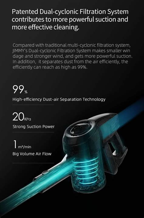 Xiaomi JIMMY JV53 Handheld Cordless Vacuum Cleaner 125AW Powerful ...