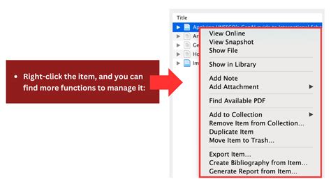 adding and managing items zotero for citation management libguides