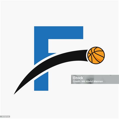 움직이는 농구 아이콘이 있는 문자 F에 농구공 바스켓 볼 로고 타입 기호 0명에 대한 스톡 벡터 아트 및 기타 이미지 0명 경기 스포츠 경쟁 Istock