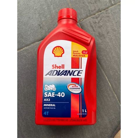 Shell Ax3 Sae40 Lubricant Minyak Hitam Oil Shell Oil Minyak Engine Enjine Oil Lazada