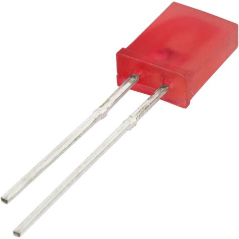 Led 2x5x7mm Rectangular Red Protostack