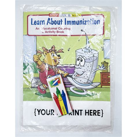 Coloring Set Learn About Immunization Coloring Book Fun Pack