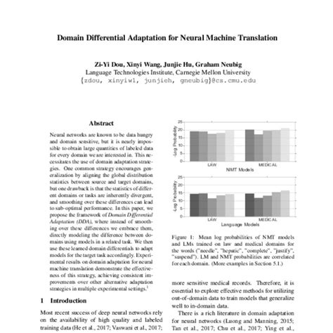 Domain Differential Adaptation For Neural Machine Translation Acl Anthology