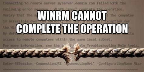 Winrm Cannot Complete The Operation Easy365manager